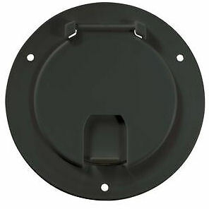 BLACK Electric Cable Cover Hatch Camper Rv Travel trailer Pop Up Popup ...