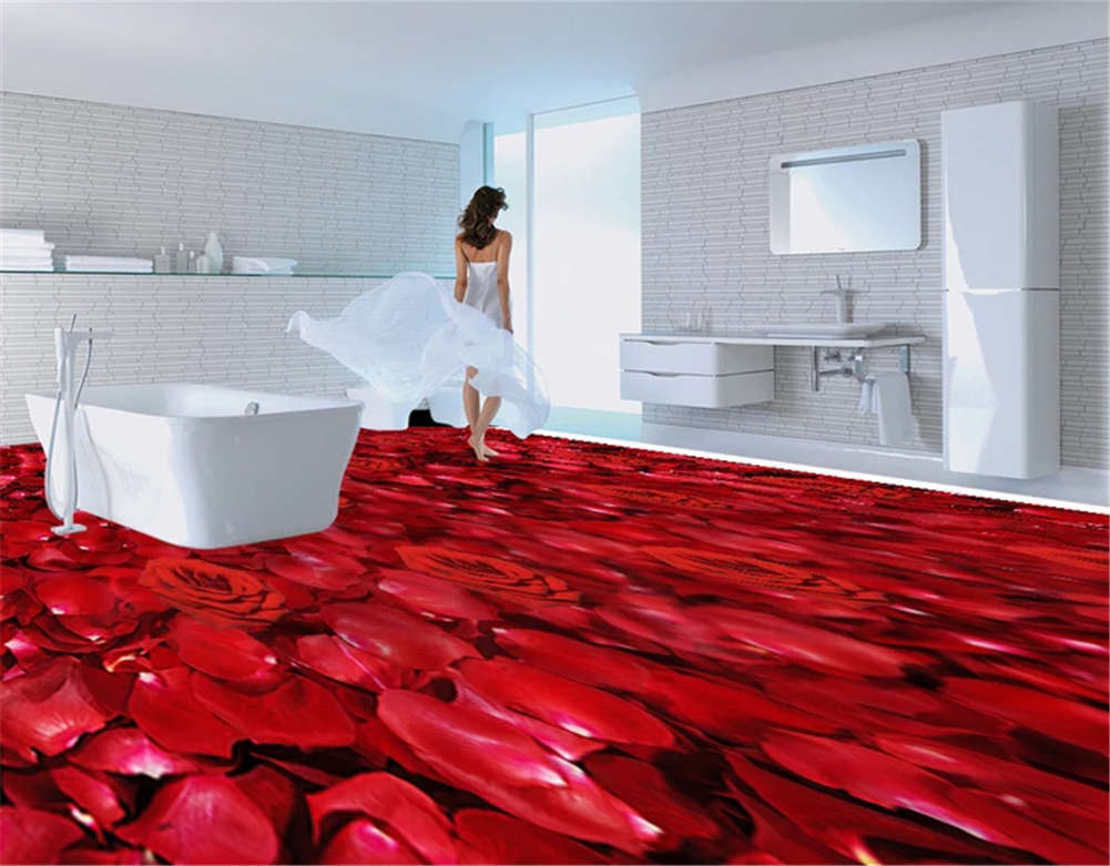 Red Living Room Flooring Ideas