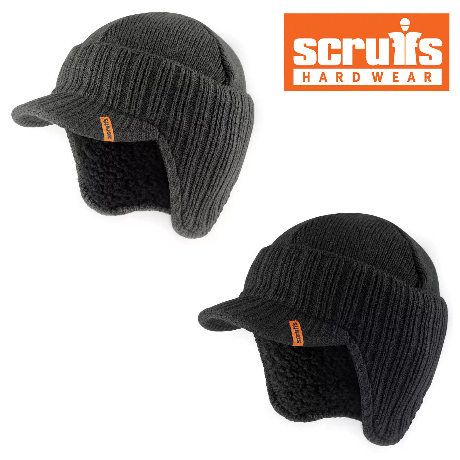 SCRUFFS WARM WINTER PEAKED BEANIE THERMAL INSULATED OUTDOOR WORK HAT ...