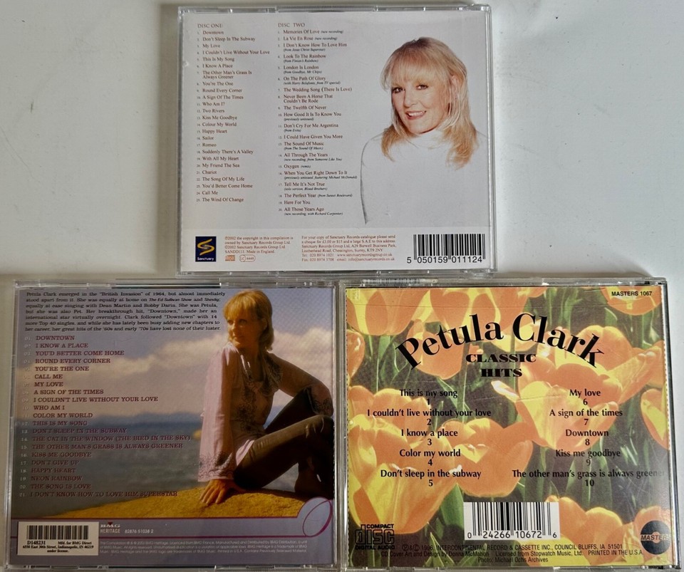 Petula Clark 3 cd Ultimate/The Ultimate Collection 2 cd/Classic Hits ...