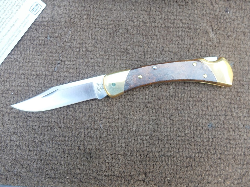 Buck custom build out 111 110 154CM Ironwood burl 1 of 22 folding ...