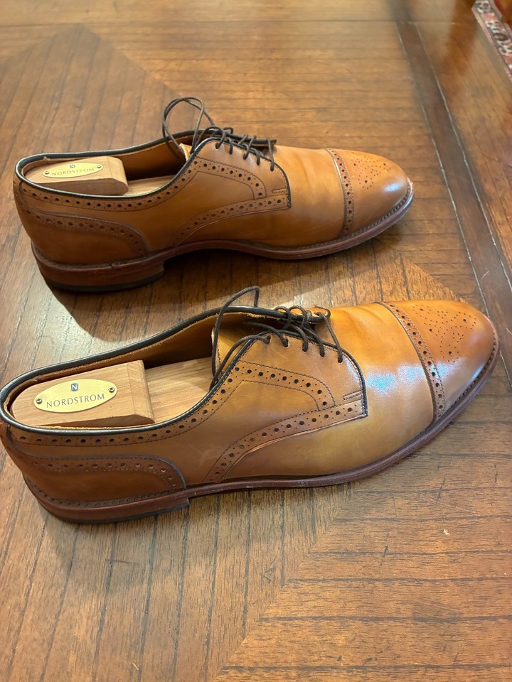 Allen Edmonds Colton Cap-Toe Men's Dress Shoes, Walnut Brown, 12D | eBay