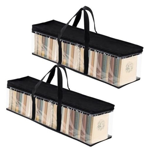CD case DVD Storage Bags,Transparent PVC Media Holder Organizer Bag for ...