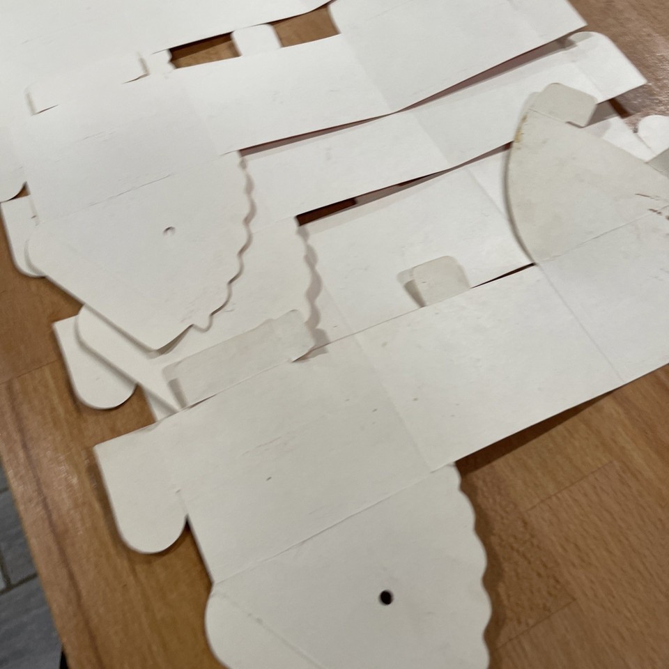 Vtg Set Of 6 Cake Slice Gift Boxes Whole Cake C-46 | eBay