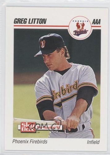 1992 SkyBox Pre-Rookie Phoenix Firebirds Phoenix Card Supply Greg Litton #386 | eBay