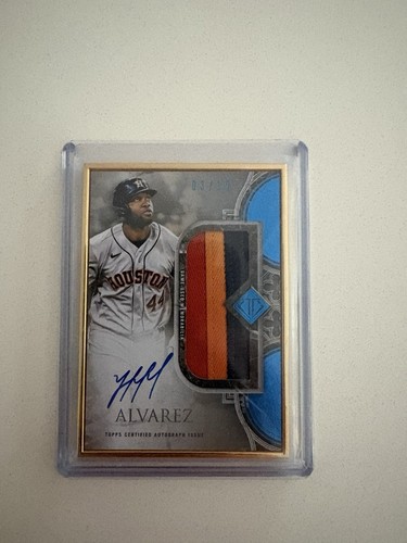 2023 Topps Transcendent Yordan Alvarez Tri Color patch auto /10 | eBay