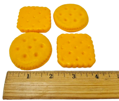 Play Food Vintage Large Ritz Style Square & Round Crackers Rare | eBay