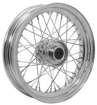 Classic 40 Spoke Chrome SPOOL Wheel 16" x 3.00" Custom Applications ...