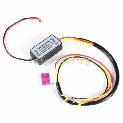 Auto CAR LED DAYTIME RUNNING LIGHT RELAY HARNESS DRL CONTROL DIMMER ON ...
