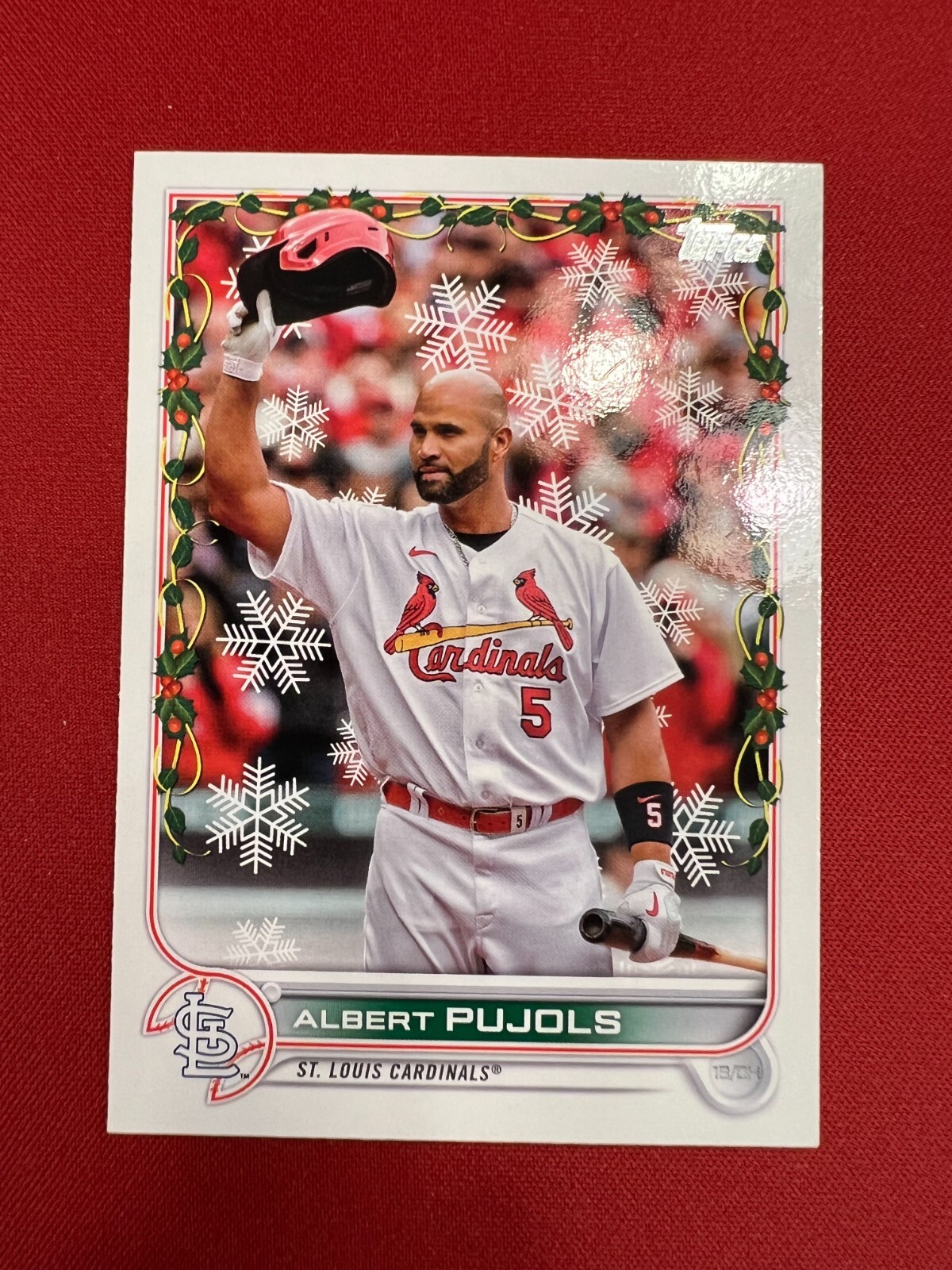 2022 Topps Holiday Base Card Albert Pujols #HW123 ST LOUIS CARDINALS | eBay