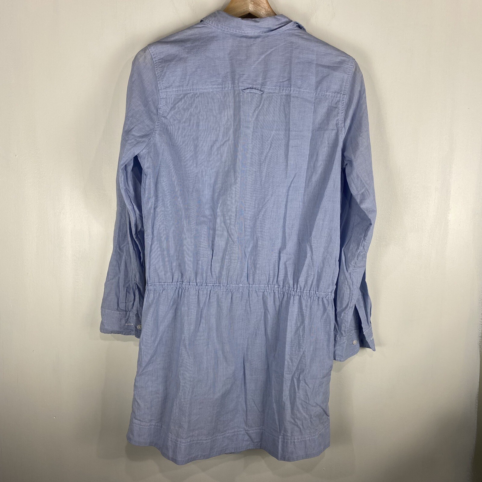 Gap 100% Cotton Pinstripe Full Button Up Down Tie Wai… - Gem
