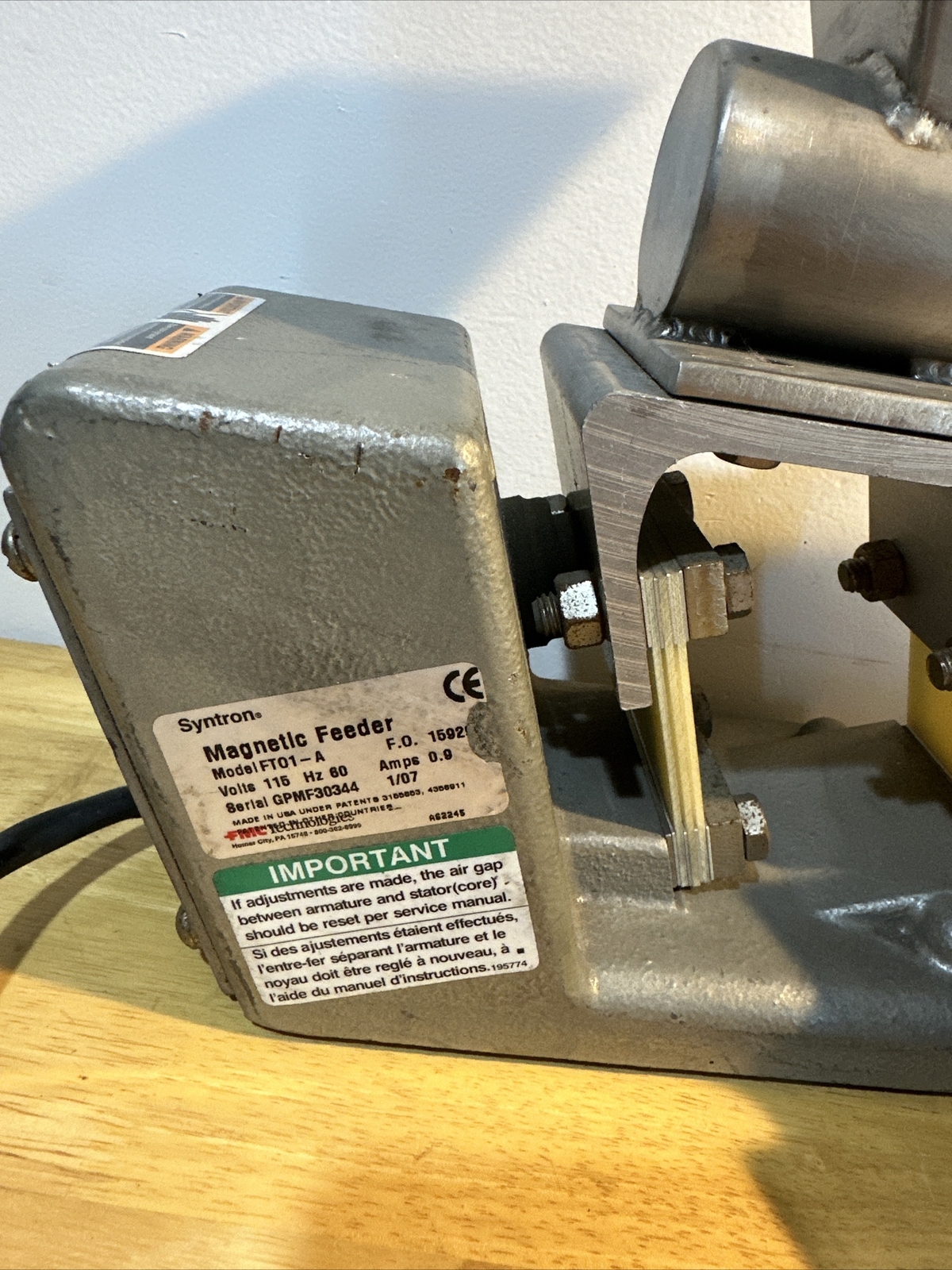 Magnetic Feeder And Power pulse FT01-A FMC Syntron 225484-A Electric ...