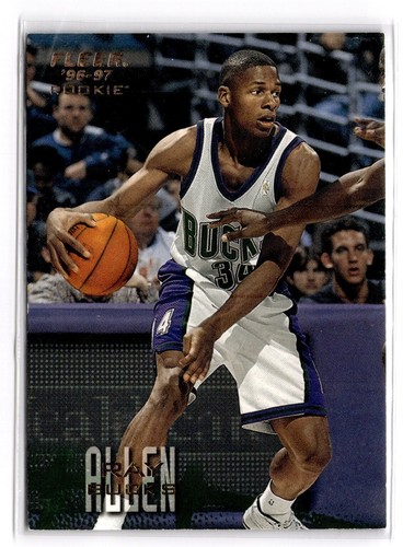 1997 Fleer Rookie Ray Allen #242 Milwaukee Bucks | eBay