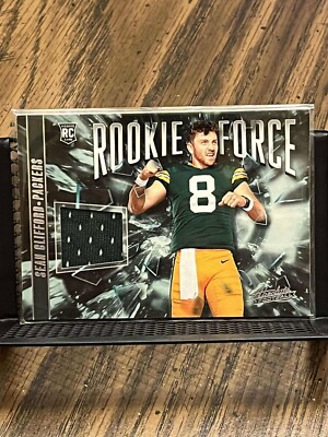SEAN CLIFFORD 2023 PANINI ABSOLUTE "ROOKIE FORCE" PATCH PACKERS JERSEY ...