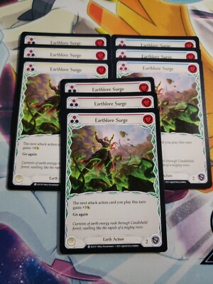 9 Card Playset Earthlore Surge Red/Yellow/Blue Flesh and Blood Tales of ...