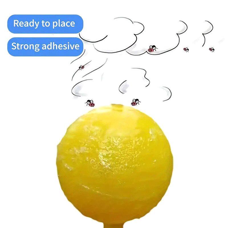 Fruit Fly Balls Fly Ball Trap Sticky Insect Ball Citrus Needle Wasp ...