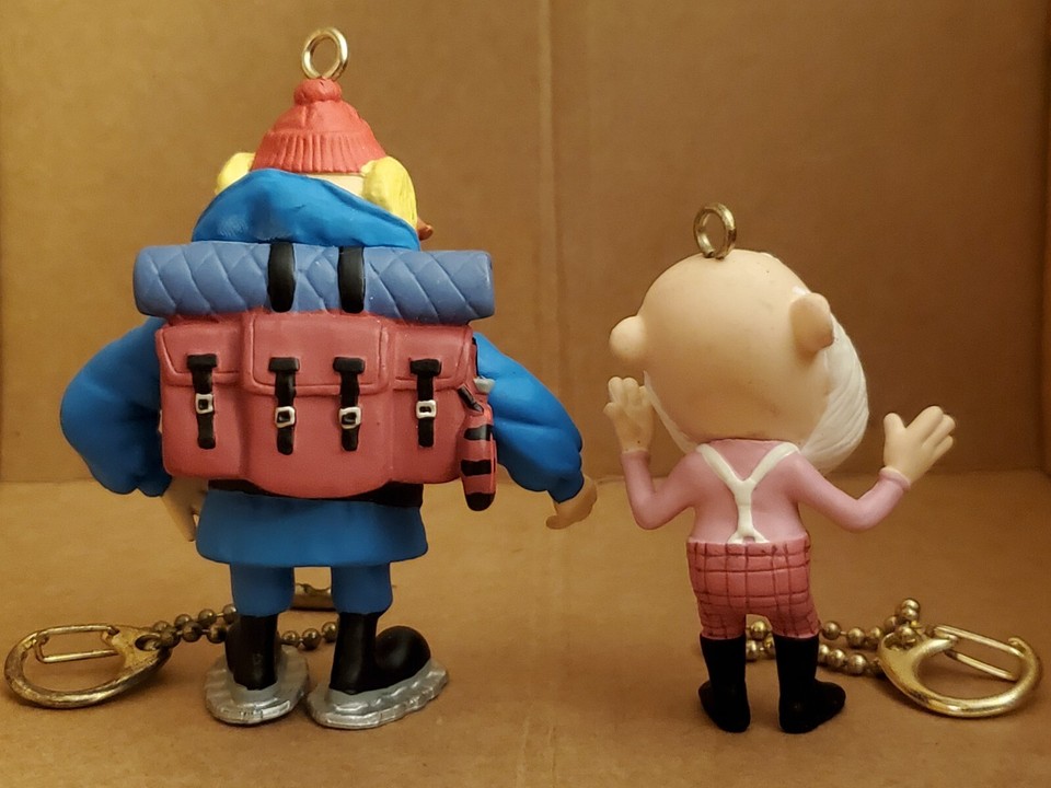 Rudolph the Red Nosed Reindeer YUKON CORNELIOUS & SANTA Clip Keychain ...