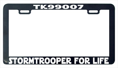 Storm trooper for life stormtrooper license plate frame holder | eBay