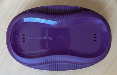 Tupperware Microwave Breakfast Maker Steamer Two Egg Inserts Purple ...