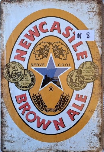 Newcastle Brown Ale Tin Signs Bar Shed & Man Cave Signs AU Seller ...