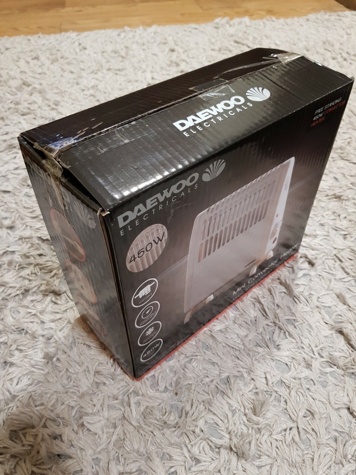 Daewoo+450w+Frost+Watcher+Compact+Electric+Mini+Convector+Heater for ...