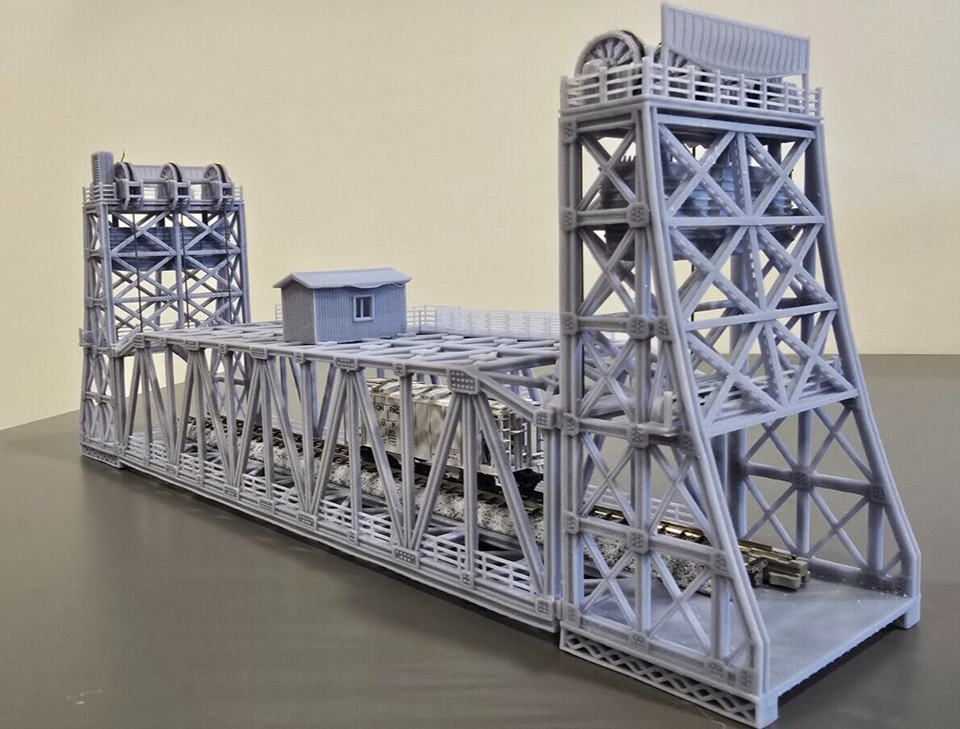 N scale Lift Bridge 1:160 Double Track | eBay