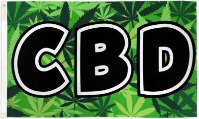 CBD Flag 3x5 ft Cannabidiol Marijuana Extract Dispensary Cannabis Sign ...