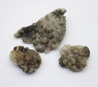 Francolite (carbonate-rich fluorapatite) on Quartz from Fowey Consols ...