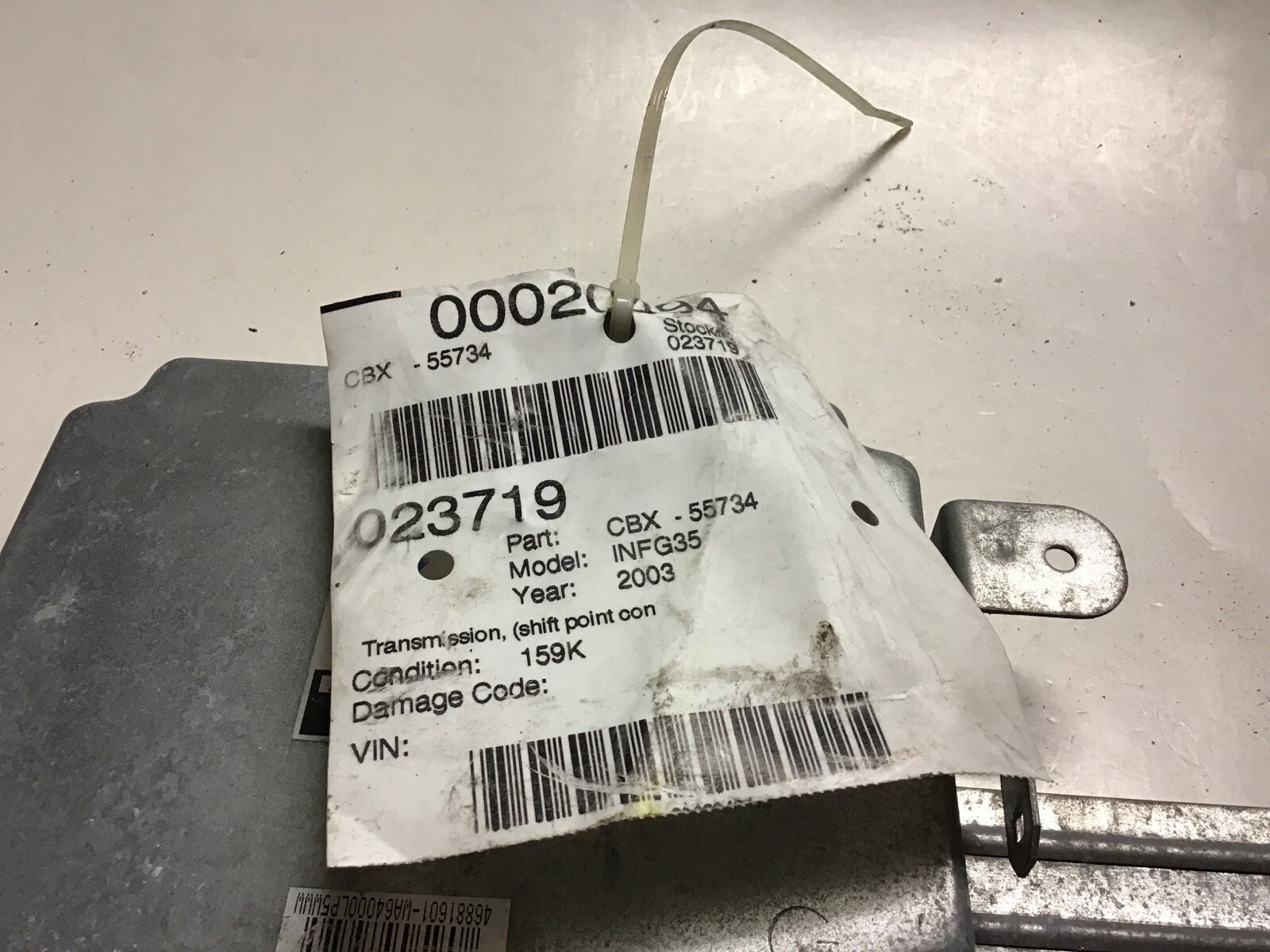 2003 Infiniti G35 Transmission Control Module Unit TCM TCU 2003 A64-000 ...