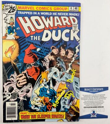 Ed Gale Signed Howard The Duck Comic Book #4 Autograph BAS COA | eBay