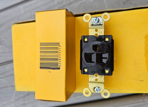 (Box of 10) Hubbell HBL5361 Brown Single Receptacle 783585013909| eBay