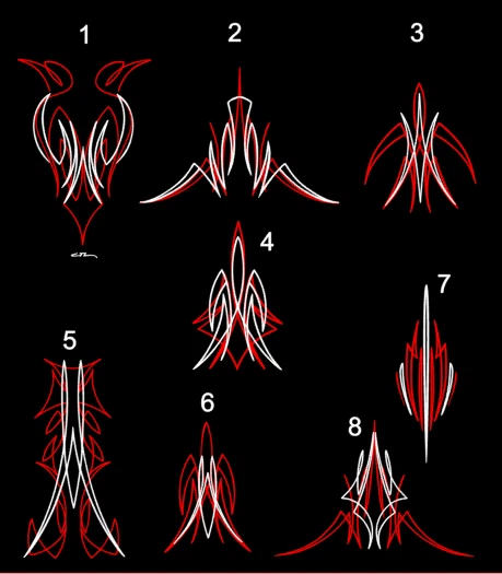 Old School Pinstriping Decals