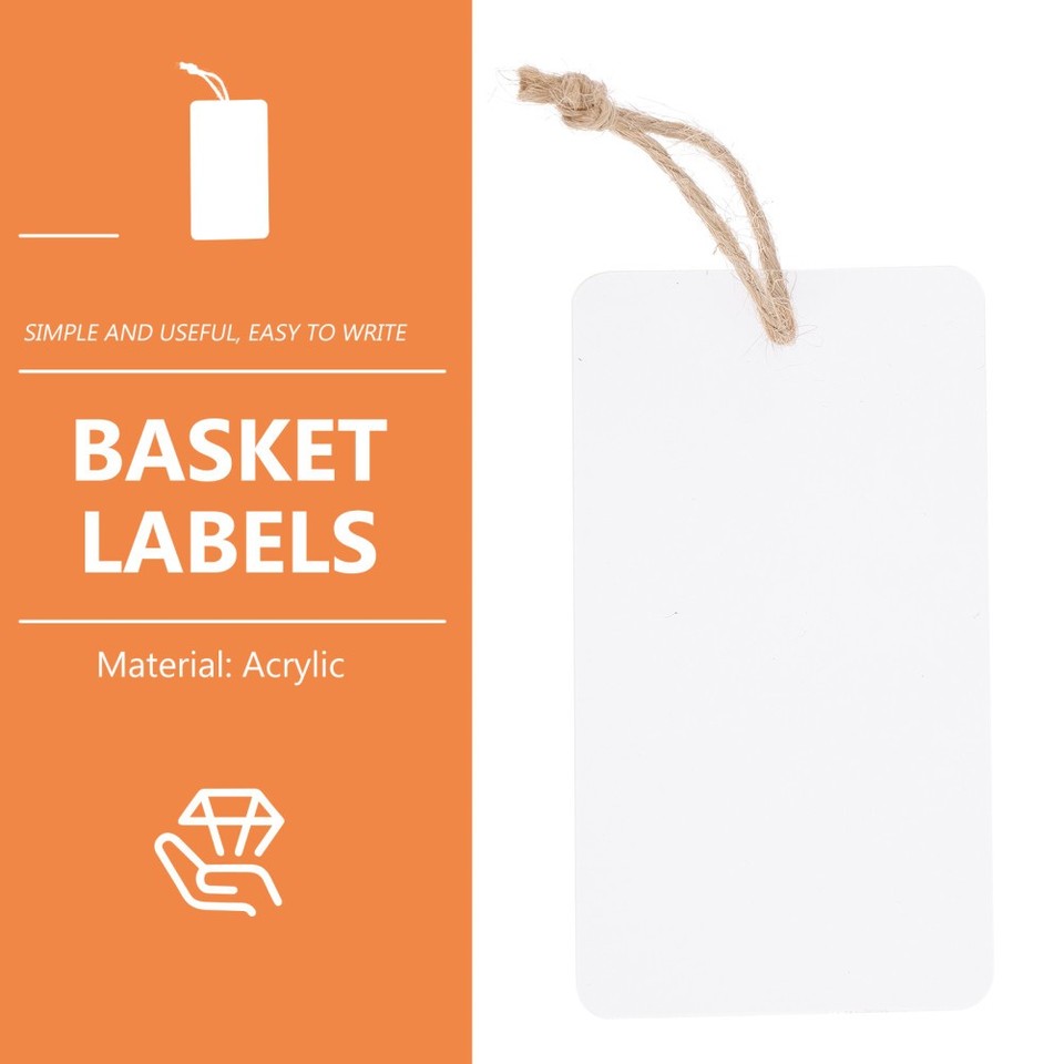 16 Pcs Label Stickers Labels for Kitchen Storage Jars Basket Acrylic ...