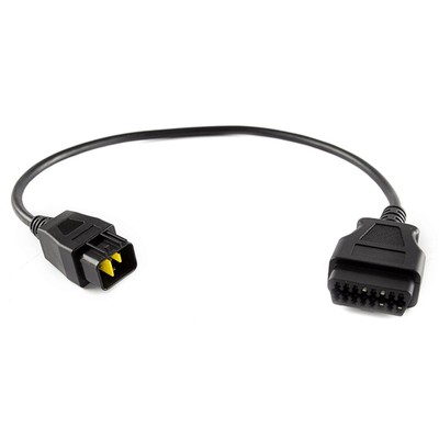 Moto Delphi 6 Pin To OBD2 16 Pin Adaptor Cable (CAN Version - 4 Wire ...