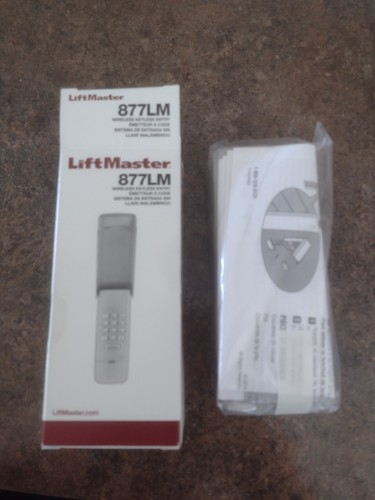 GENUINE OEM LIFTMASTER 877LM WIRELESS KEYPAD GARAGE OPENER, YELLOW ...