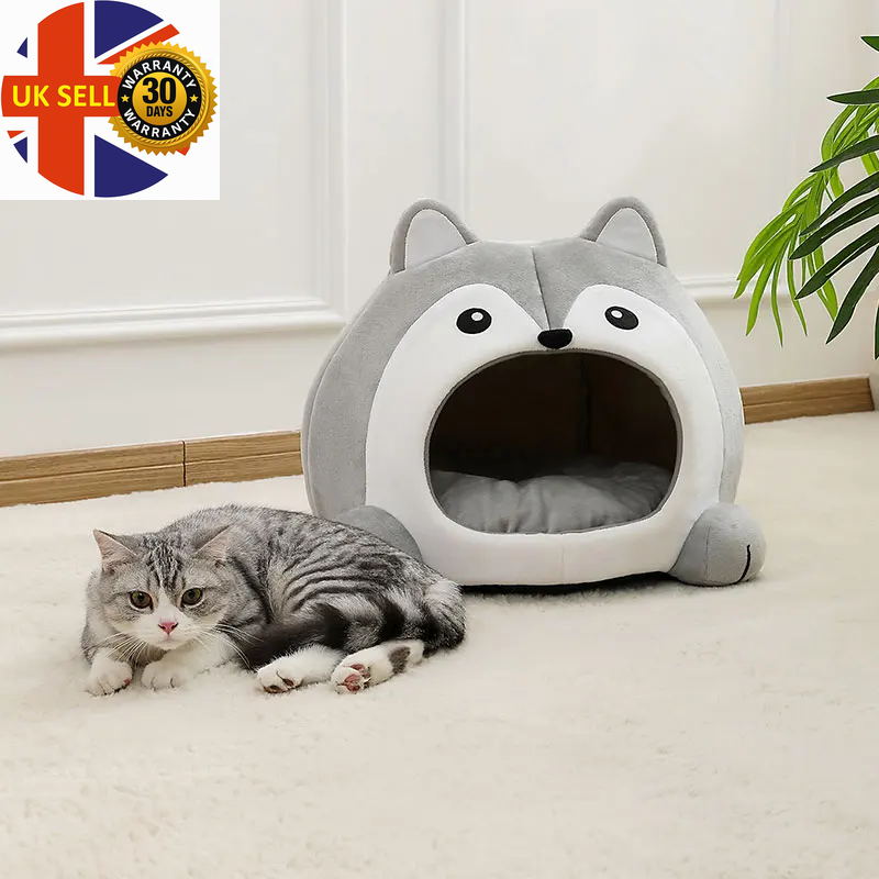 Very Soft Cat Bed Pet Basket Cat House Sofa Small Dog Lounger Cushion Kittens Ca | eBay