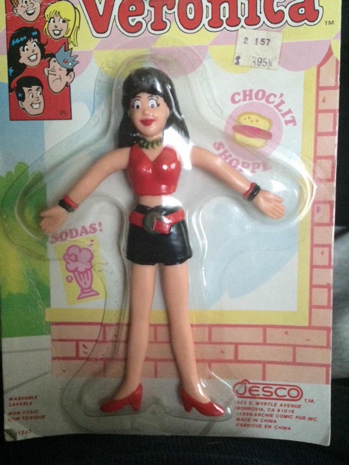 1989 JESCO ARCHIE SERIE COMIC VERONICA BENDABLE FIGURE VERY RARE ...