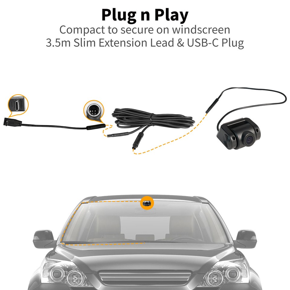 for ATOTO P8 Car Stereo HD Front Camera 150° View,Auto Record,Built in ...