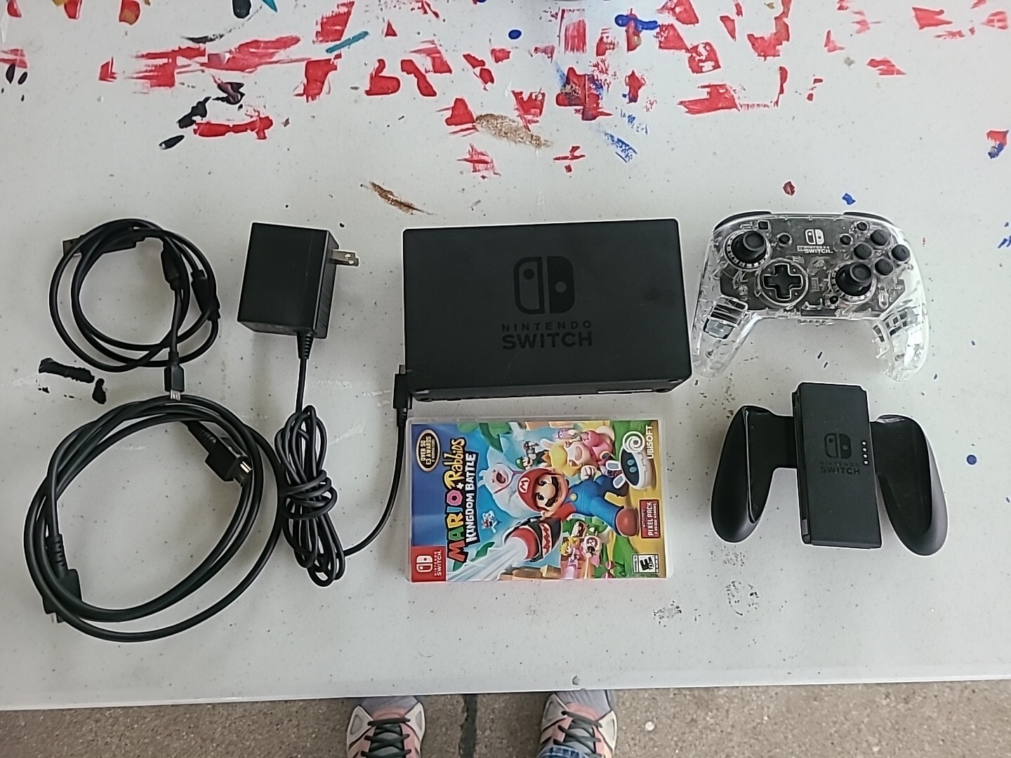 Nintendo Switch Dock Charger Cradle Docking Station HAC-007 Bundle | eBay