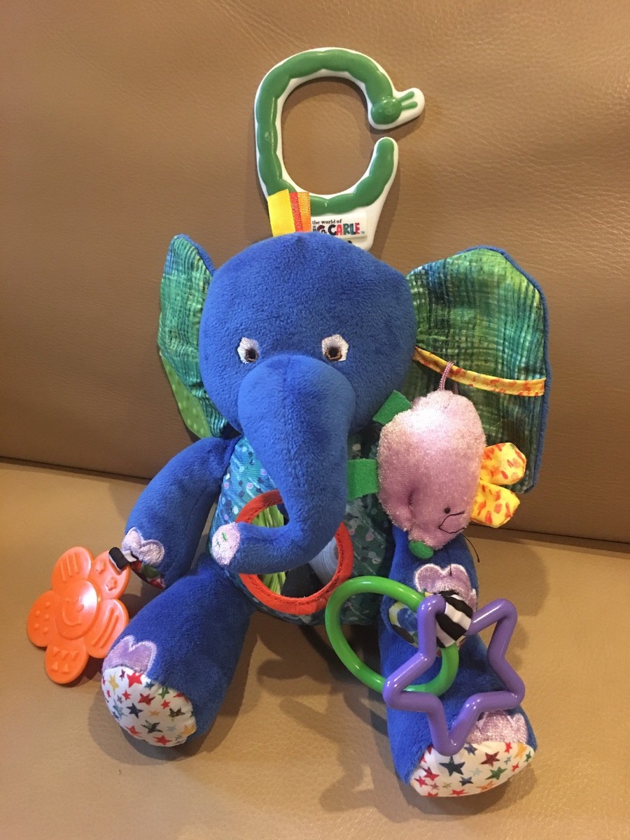 Stuff Animals Kids Preferred Eric Carle 2007 Blue Elephant Crinkle ...