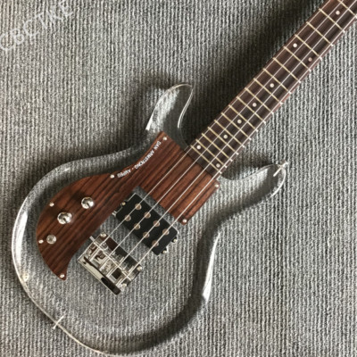 Left Handed Dan ArmStrong Electric Bass Guitar 4 String Acrylic Body ...