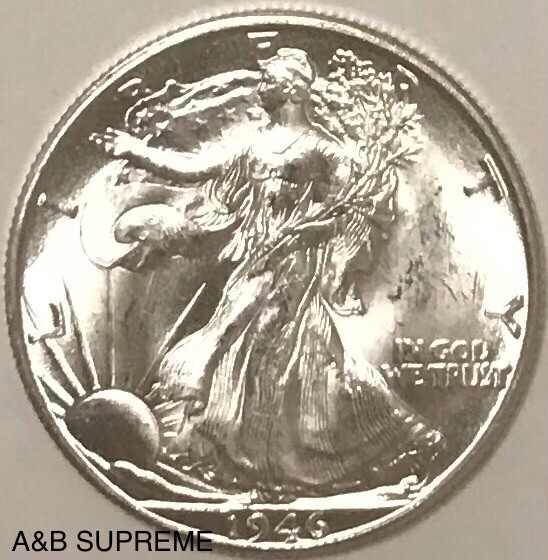 Walking Liberty Half Dollar “D” Mint Mark From Estate OBW Roll CHOI-GEM ...