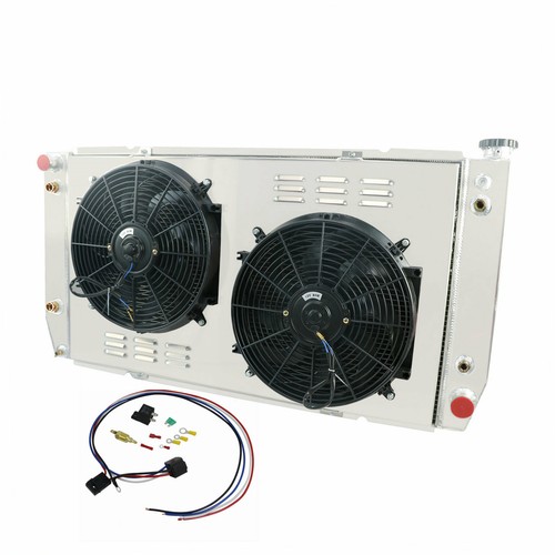 3-Row Radiator Shroud fan For 94-2000 Chevy GMC C/K 2500 3500 Pickup 7 ...