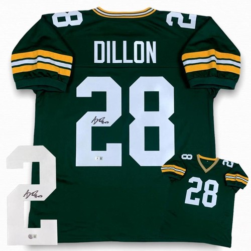 AJ Dillon Autographed SIGNED Jersey - Green - Beckett Authentic | eBay
