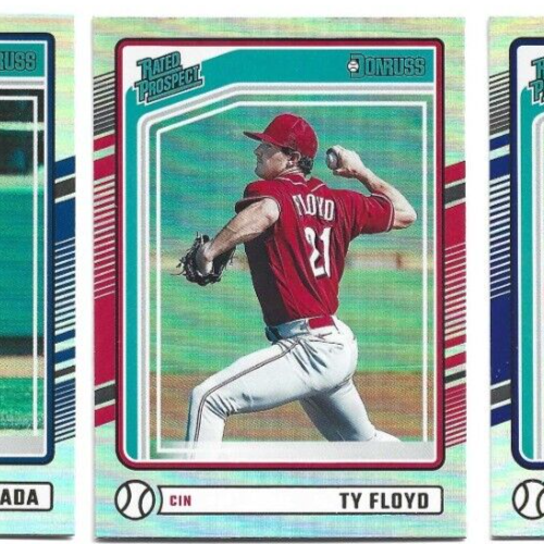 2024 Panini Donruss Cincinnati Reds TY Floyd Rated Prospect Holo Foil ...