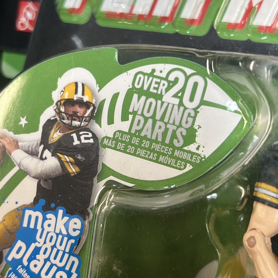2010 McFarlane Toys NFL Playmakers Aaron Rodgers PACKERS 4” Figure ...
