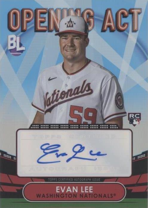 2023 Topps Big League - Opening Act Autographs Evan Lee #OAA-EL Blue ...