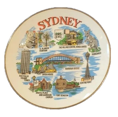 Sydney, Australia: Groovy Small 'Wall Plate' Souvenir or Decorative ...