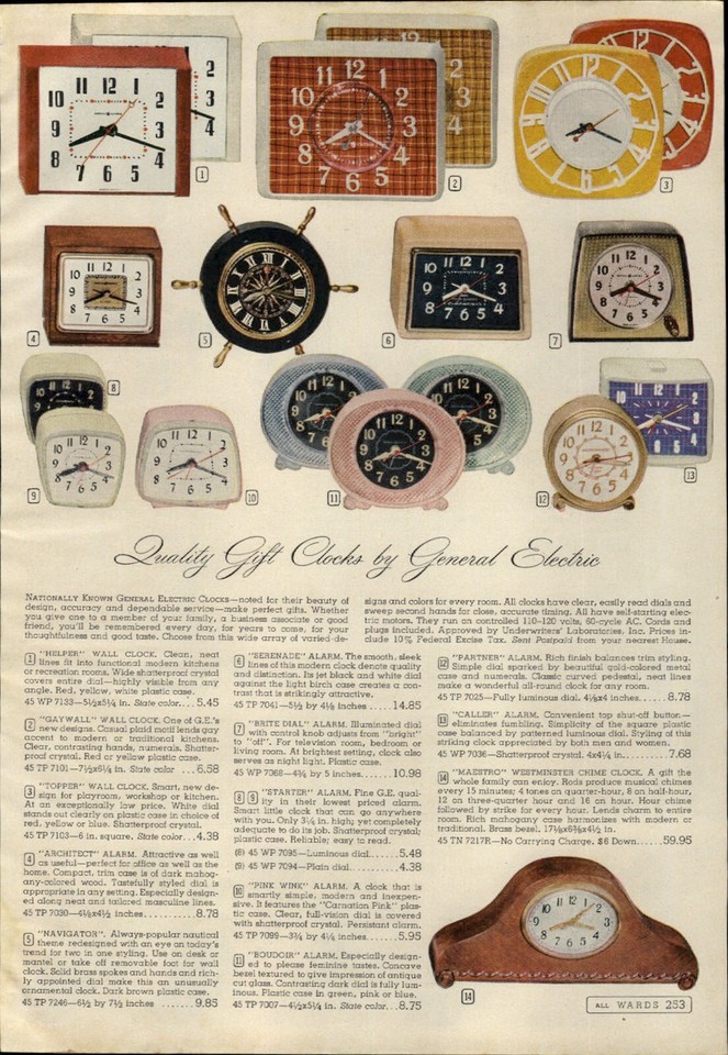 1954 PAPER AD COLOR Rudolph Pull Toy Kiddy Projector Character Watches ...