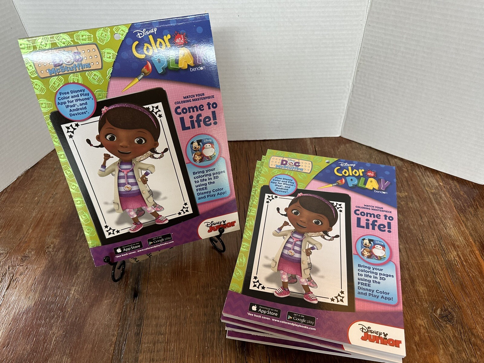 Lot of 9 Disney Jr Doc McStuffins Color & Play Coloring & Activity ...